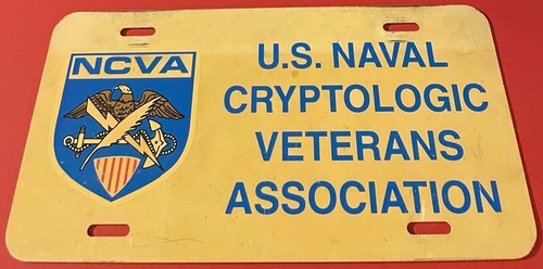 NCVA US Navy Cryptologic Veterans Association Booster License Plate ...