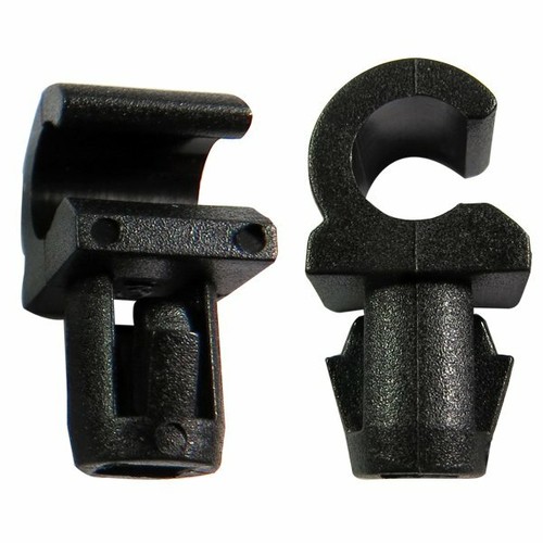 50 Pcs 5.6mm 7/32" ID Rod Wire Cable Loom Routing Clip Clamp Blk Nylon ...