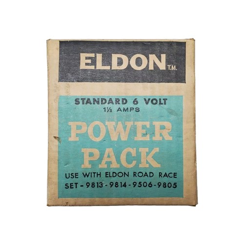 Vtg. Eldon 6 Volt 1 1/2 Amps Power Pack For Eldon Road Race Set Made In ...