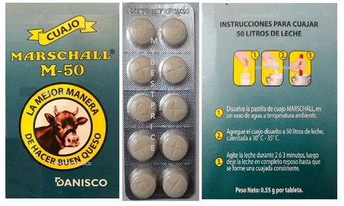 Marschall M-50 Cuajó 10*20*40****Tablets to Make Cheese easy** En ...