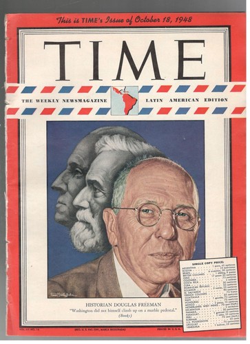 Historian Douglas Southall Freeman Time Magazine 1948 October 18 | eBay