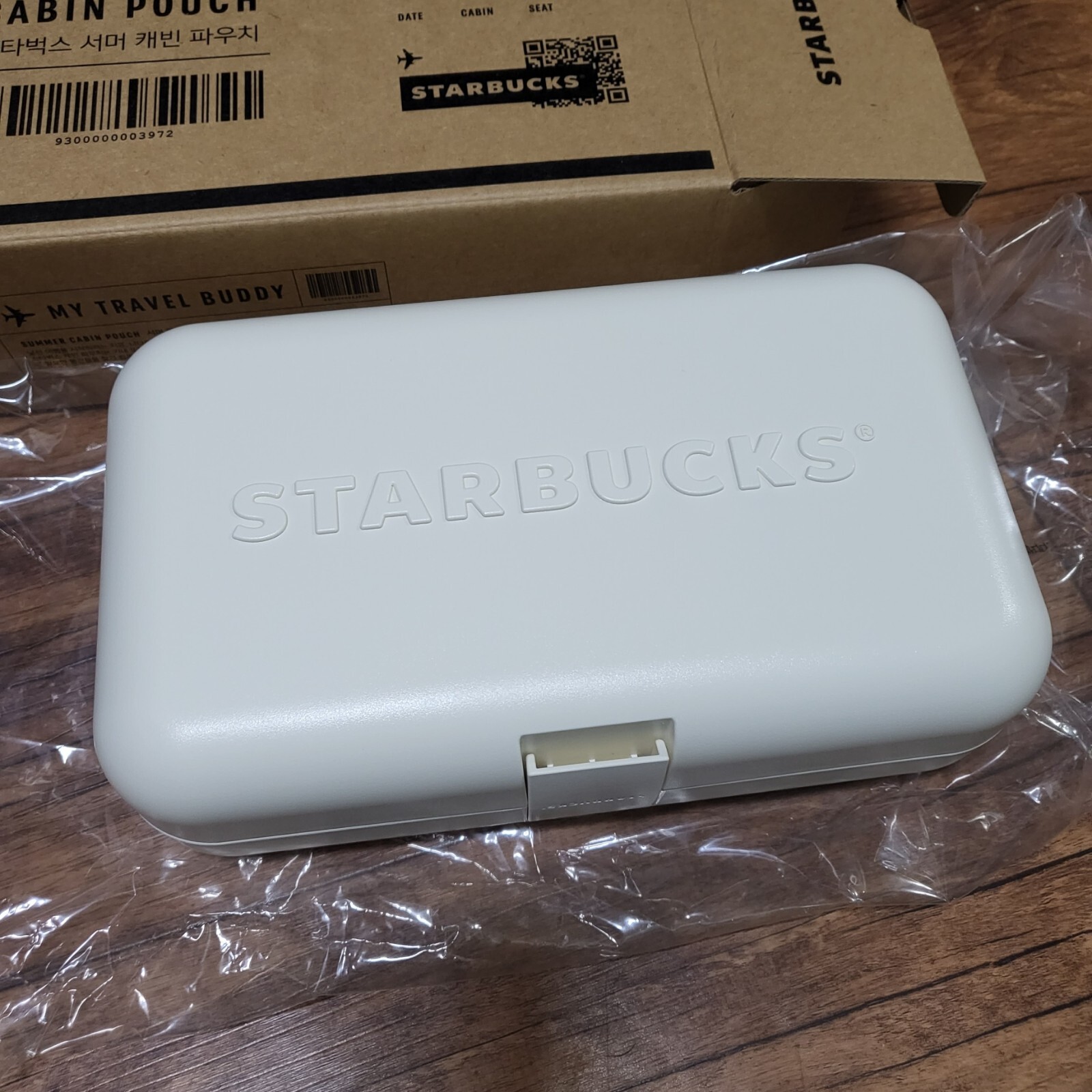 Starbucks Korea 2022 Summer TRAVEL CABIN POUCH Hard Case Organizing ...