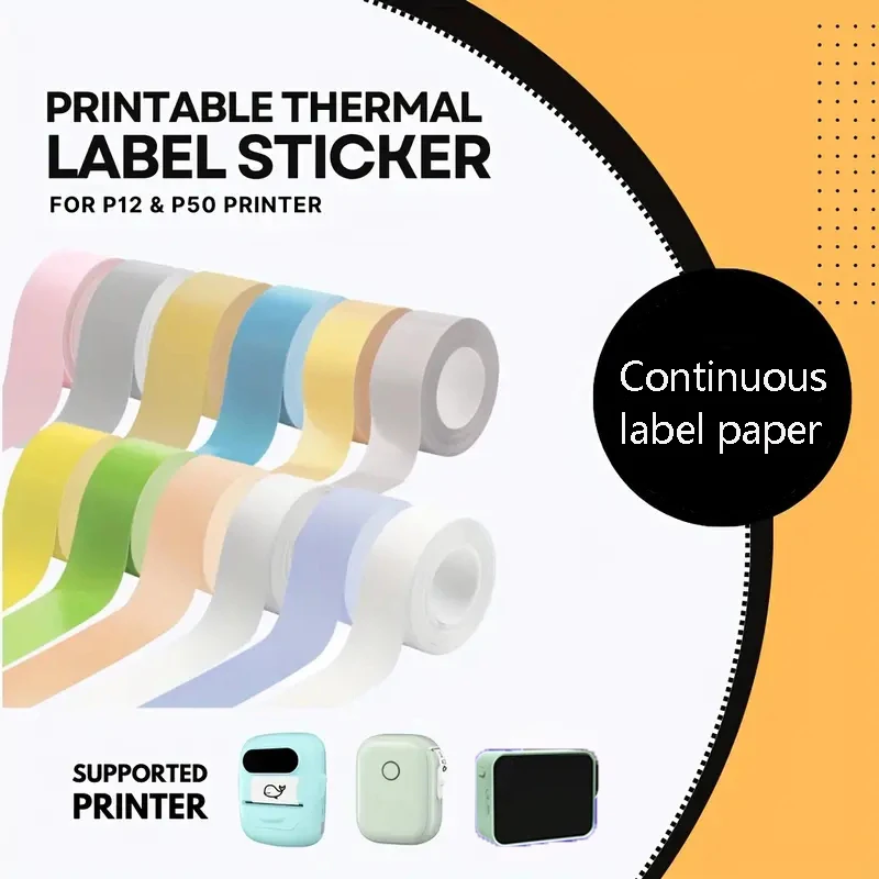 Thermal Paper Roll Continus Label Tape 15Mm*7M Self Adhesive Label ...