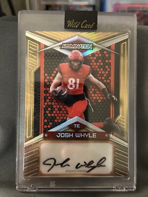Josh Whyle - Wild Card Alumination Red & Gold 45/50 Auto #AB-75 | eBay
