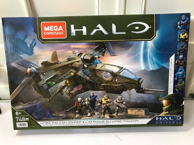 MEGA CONSTRUX HALO UNSC Falcon Sweep Building Set - 748 Pieces (HDP62 ...