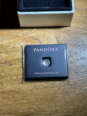 Pandora Floating Locket Charm - April / Diamond Birthstone | eBay