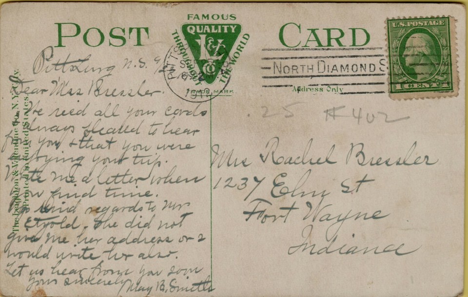 1912 Castle Shannon Incline Railroad View Pittsburg PA Postcard D49 | eBay