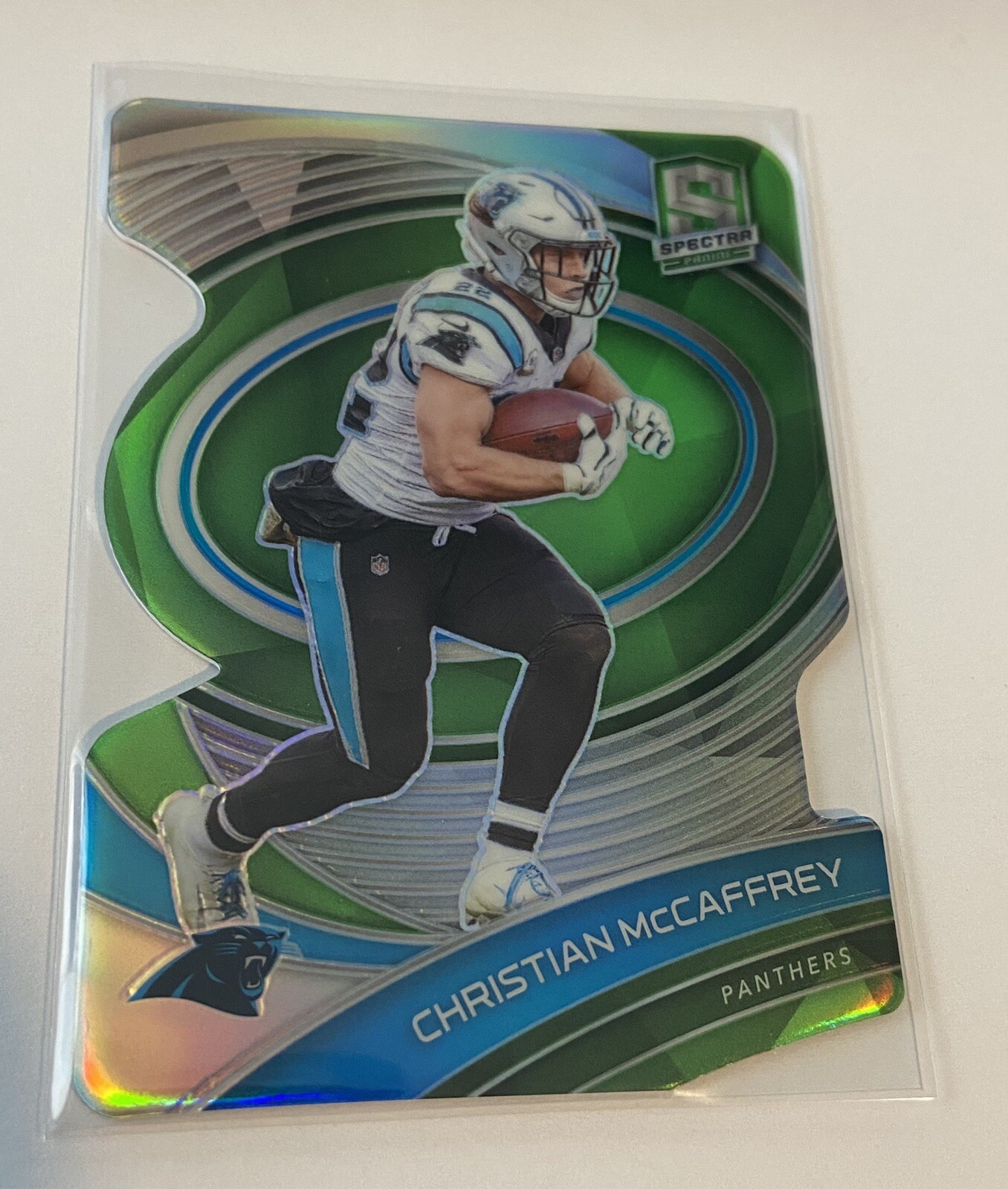 Christian Mccaffrey 2020 Panini Spectra Neon Green Prizm Die Cut /30 No ...