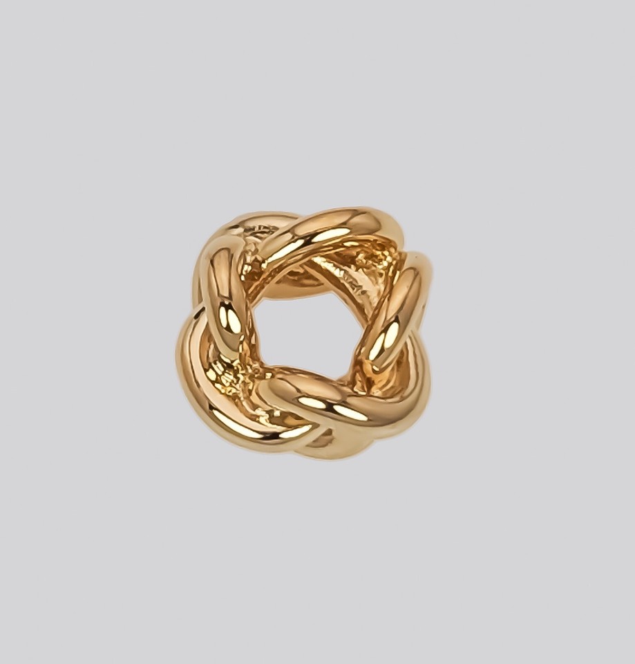 NEW 100% Authentic PANDORA 14k Gold Plated Infinity Knot Spacer Charm ...