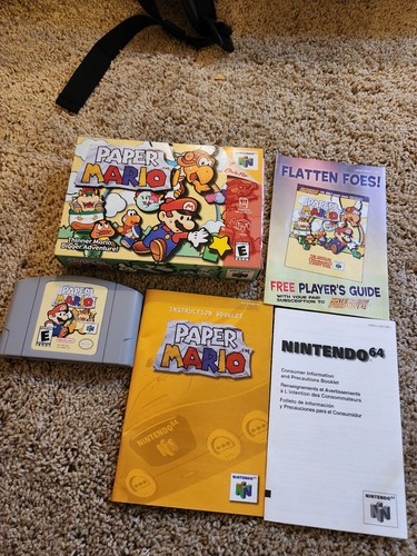 Paper Mario (Nintendo 64) N64 CIB Complete - Authentic - TESTED ...