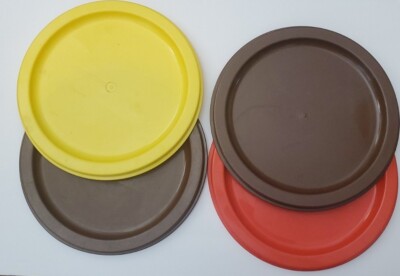 Vintage Round Plastic RUBBERMAID Lid 12, 18, & 22 Quart - CHOOSE COLOR ...