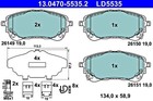 Disc Brake Pad Set ATE Fits TOYOTA Corolla Commercial 18- 04465-02470 ...