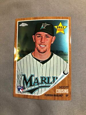 2011 Chrome Heritage SCOTT COUSINS RC 1689/1962 Florida Marlins @QL12 ...