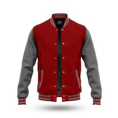 Bomber Jacket With Original Leather Sleeves & Wool Body, American ...