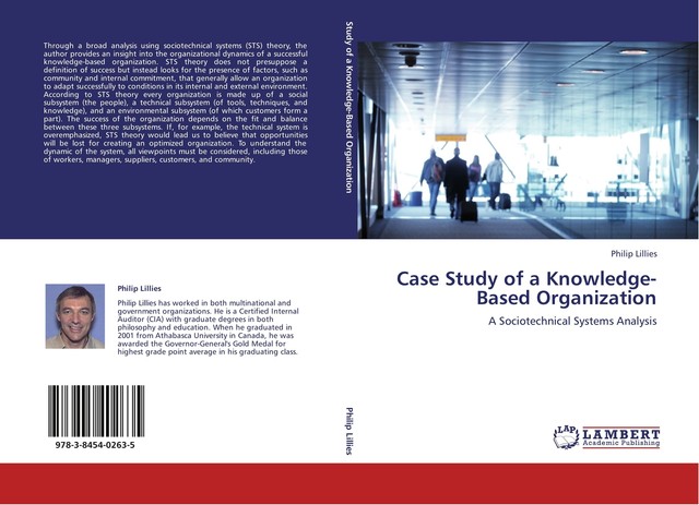 Case Study of A Knowledge-Based Organization von Philip Lillies (2011 ...