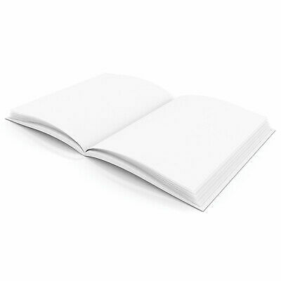 PLAIN WHITE BLANK BOOK 6W X 8H HARDCOVER 28 PAGES 14 SHEETS for sale ...
