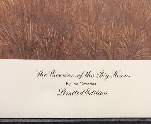 Joe Grandee Limited Edition Signed Print "The Warriors Of The Big Horns ...