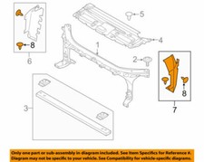 Ford OEM Splash Shield-radiator Support-actuator JL3Z10884B for sale ...