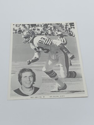 1975 New Orleans Saints Football Team Issue Andy Hamilton LSU Tigers | eBay