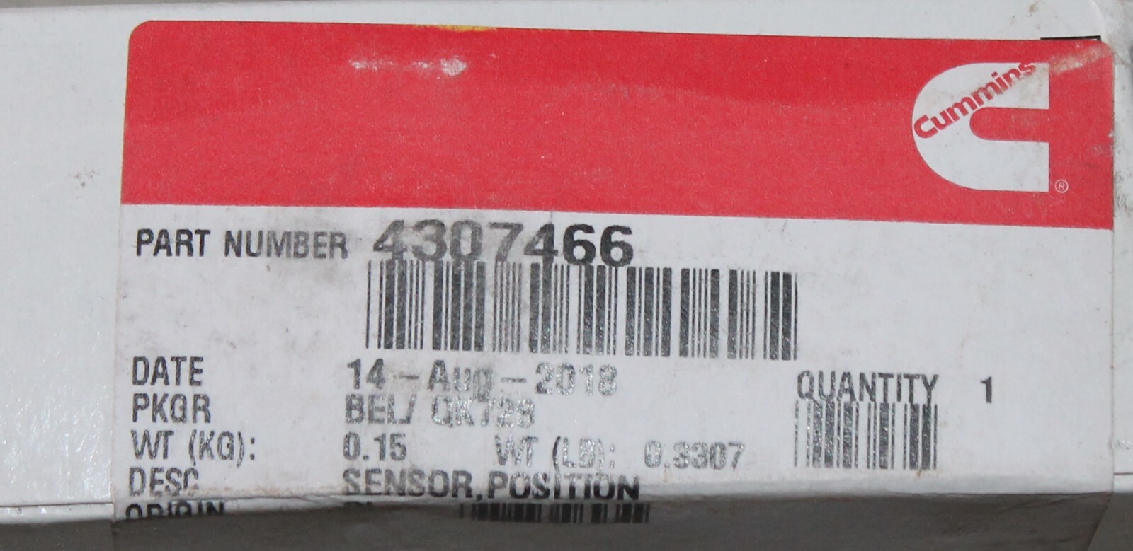 NEW NOS Cummins 4307466 POSITION SENSOR - KTA38 / QSK38 / QSK50 | eBay
