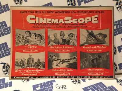 Cinema Scope Movies Original Full-Page Magazine Ad The Robe Night ...