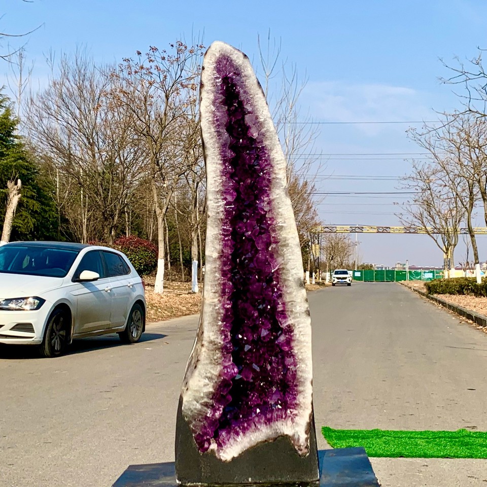 35.86LB Natural Amethyst geode quartz cluster crystal specimen Healing ...