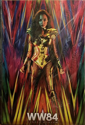 WONDER WOMAN WW84 GAL GADOT 24X36 NEW POSTER BOARDED & PLASTIC SEALED ...