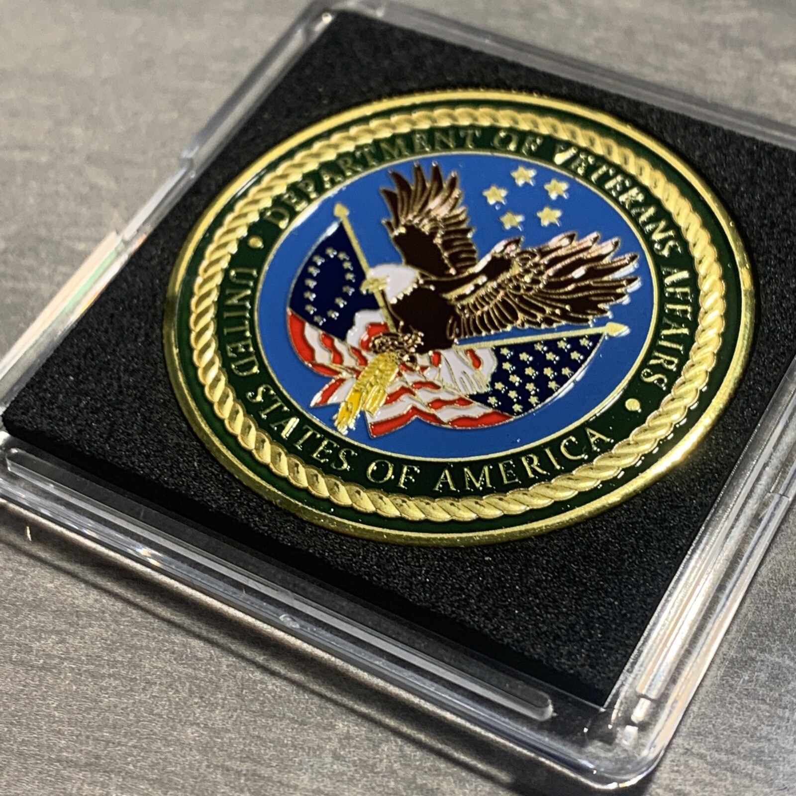 VA U S Dept of Veterans Affairs Challenge Coin. New! W Case! Fast ...