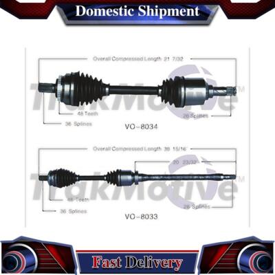 Front Left Right CV Axle Drive Shaft Joint Assembly For 2001 2002-2003 ...