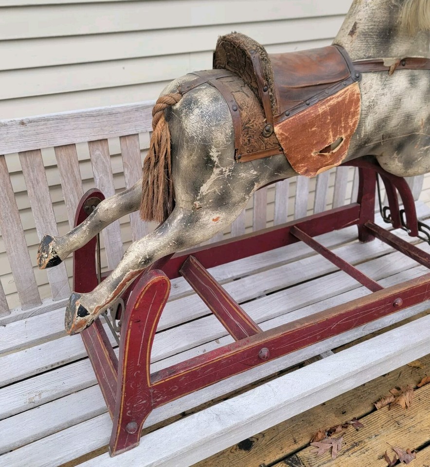 WHITNEY REED ROCKING HORSE ANTIQUE | eBay