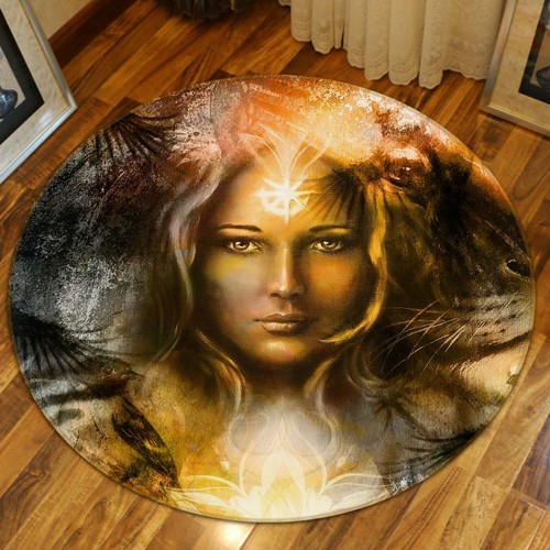 3D Sun Moon Goddess NAO6226 Game Rug Mat Elegant Photo Carpet Mat Fay ...