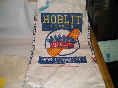 Vintage 2002 HOBLIT HYBRIDS Seed Corn Paper Sack - 34" x 14" - Nice ...