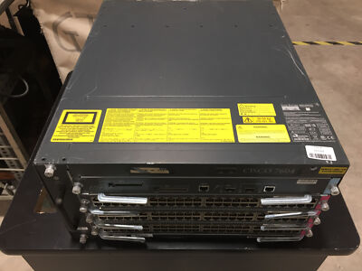 Cisco 7604 4-Slot Chassis, 1x WS-SUP720-3BXL, 3x WS-X6748-GE-TX, 2x AC ...