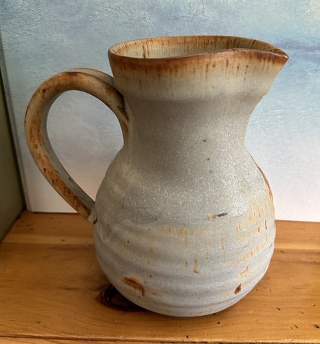 Vintage Small 6” Studio Art Pottery Pitcher -Rust Look-Signed | eBay