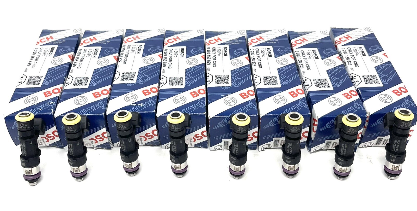 2200cc High Impedance OEM Bosch 0280158829 Fuel Injectors 210LB Qty [8 ...
