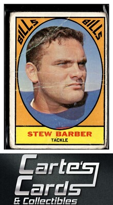 Stew Barber 1967 Topps #18 Buffalo Bills | eBay