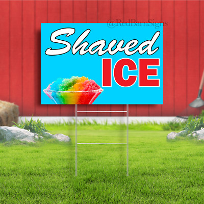 Shaved Ice Indoor Outdoor Yard Sign | eBay