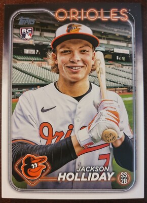 2024 Topps Series 2 Jackson Holliday #697 RC SSP "FUN FACE" Variation ...