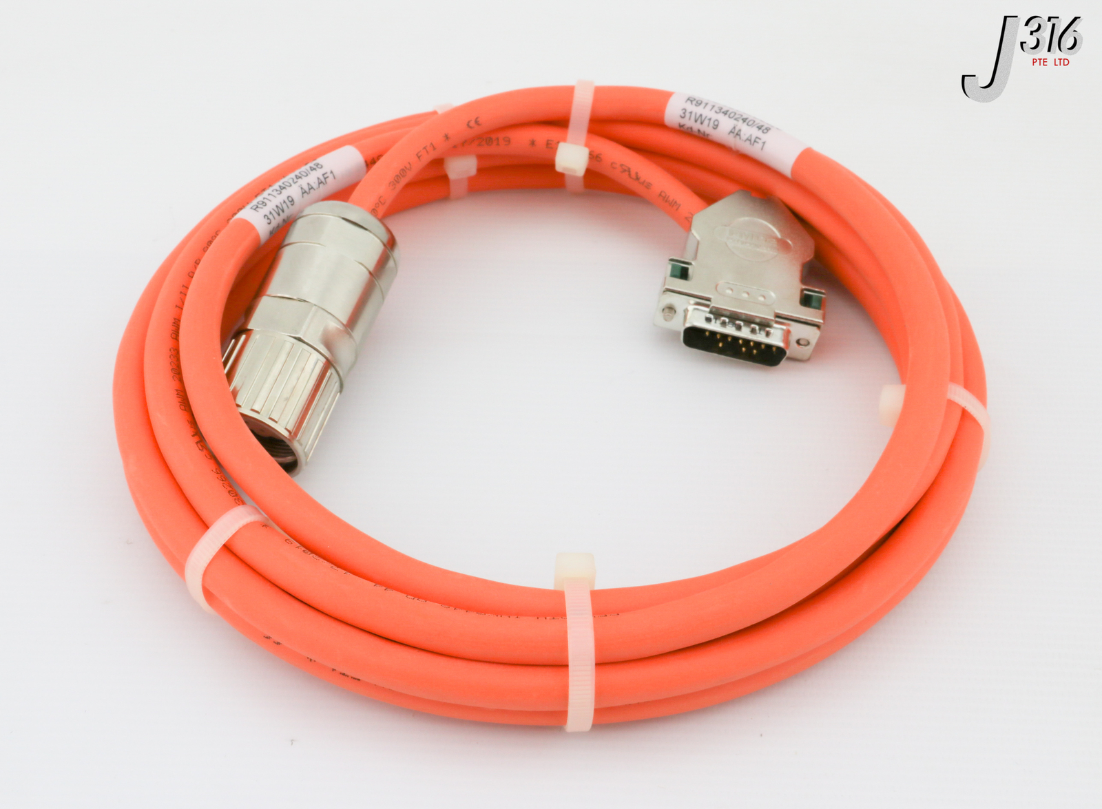 31253 BOSCH REXROTH CABLE ASSY, ENCODER CABLE, R911340240/48 (NEW ...