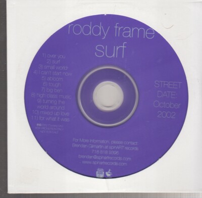 roddy frame surf cd promo | eBay