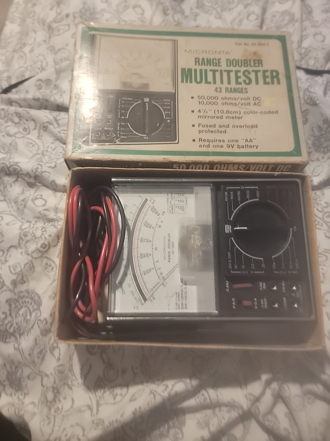 Micronta 22-204C Range Doubler Multitester Multi-meter 43 ranges W/ Box ...