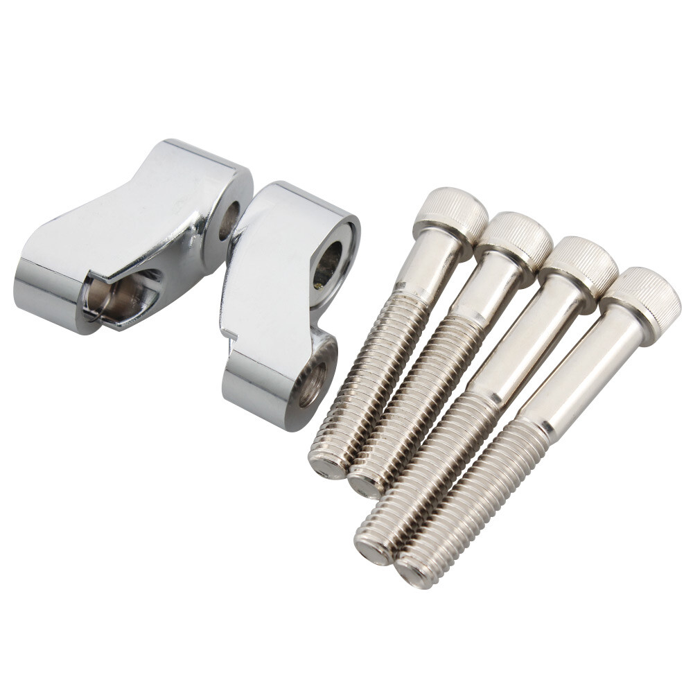 Chrome Front Turn Signal Bracket Relocation Kit For Harley XL Softail ...