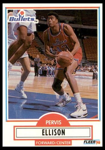 1990 Fleer Update #U-97 Pervis Ellison Washington Bullets Basketball ...