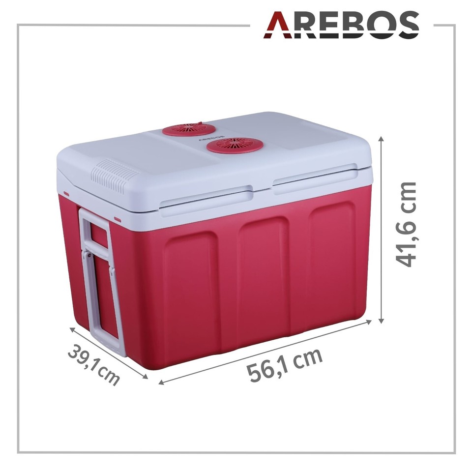 AREBOS cool box 40L car thermoelectric warming box 12V 230V ...