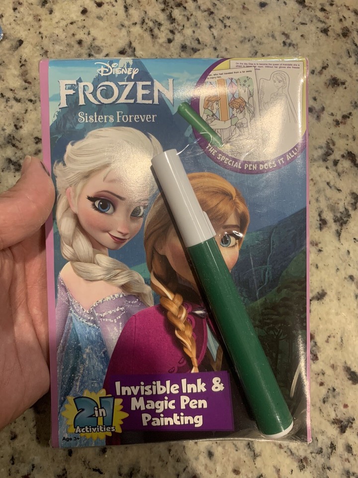 Disney Frozen Sisters Forever Invisible Ink &Magic Pen Painting,2-1 ...