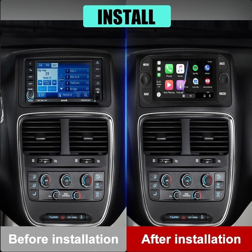 Car Stereo Radio For 2001-2004 Dodge Dakota 6.86" Android 15 Carplay ...