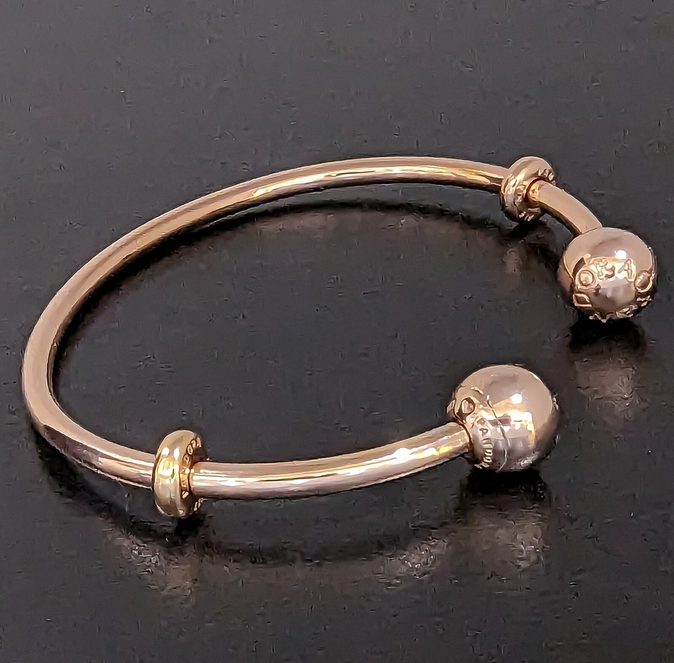 NEW 100% Authentic PANDORA 586477 Silver Moments Logo Caps Charm Open ...