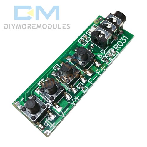 5PCS 76MHz~108MHz RDA5807 Stereo 2 Channel FM Radio Receiver Module DC2 ...