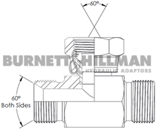 BSP Male x BSP male x BSP Swivel Female Branch Tee 3/4" x 3/4" | eBay