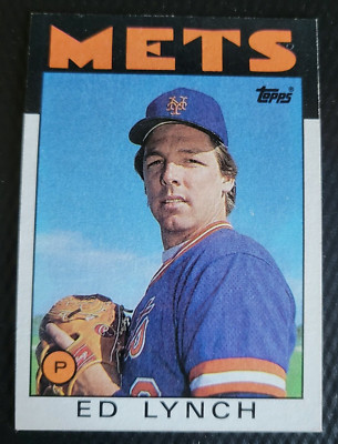 1986 Topps TCG Pitcher ED LYNCH New York Mets MLB Baseball Card #68 | eBay